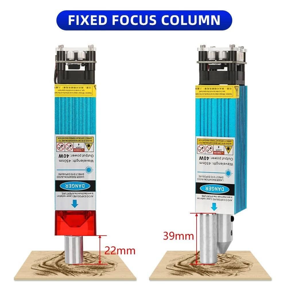40 W lazerio modulis 450 nm TTL / PWM lazerio galvutė, FAC technologija ...