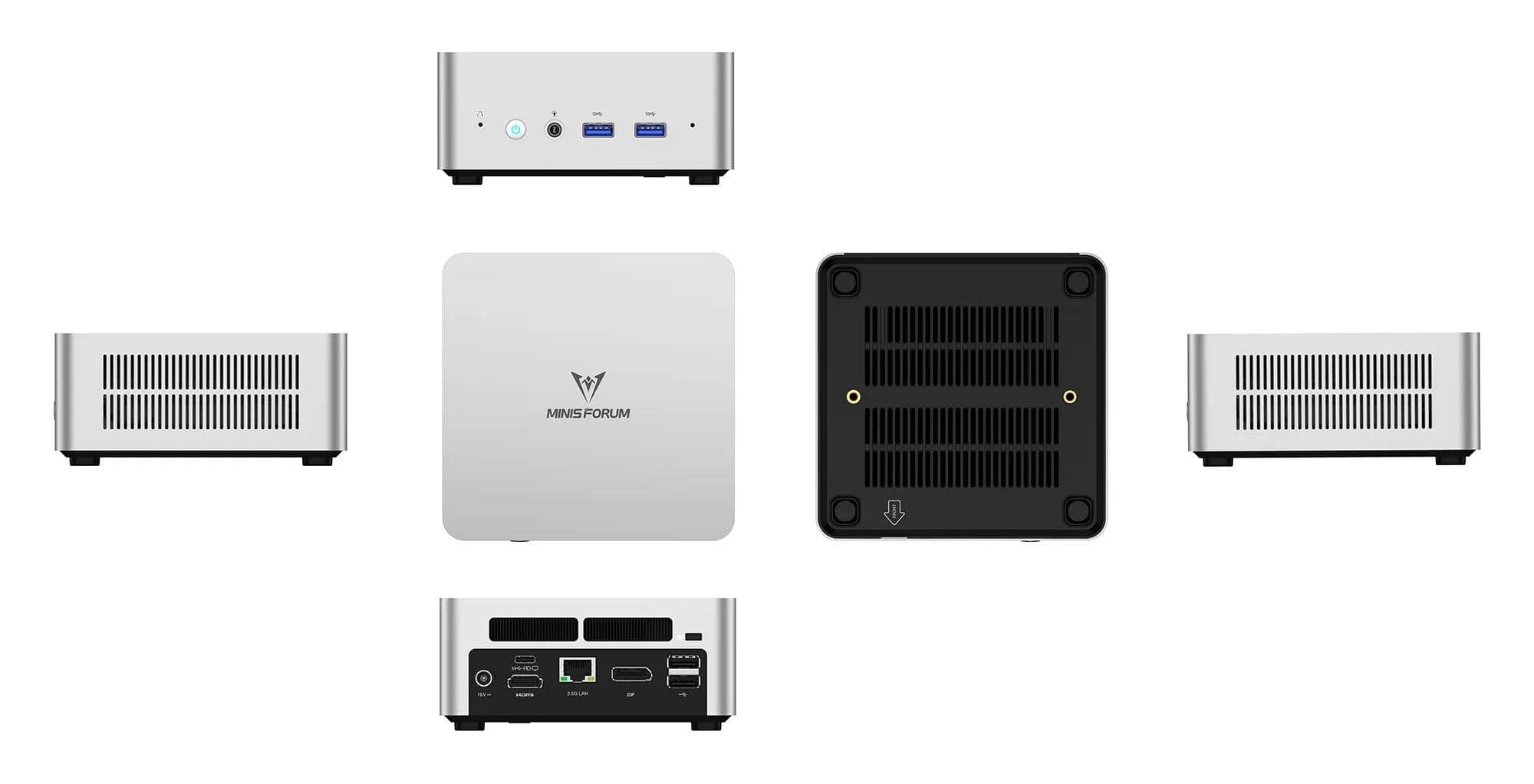 MINISFORUM Mini PC UN1265 Intel 12th Mini PC Windows 11 Home Intel Core ...