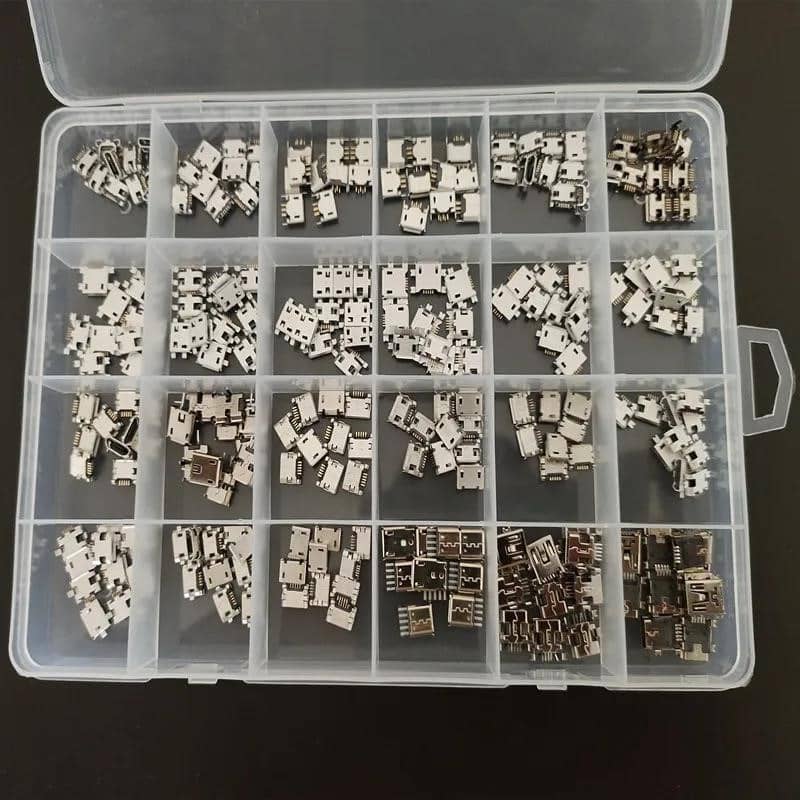 240 vnt./dėžutė 24 modeliai Micro USB Box MINI Android mobiliojo ...