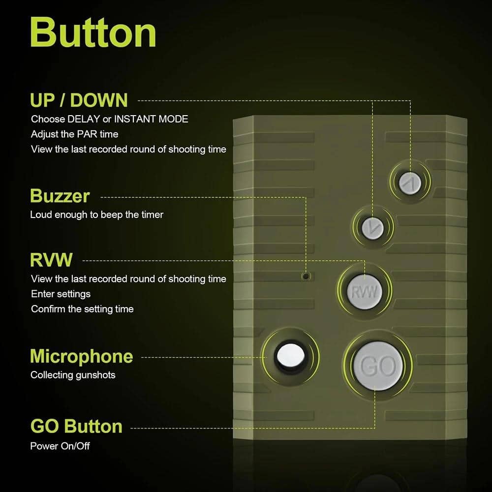 HOCAZOR Shot Timers IPSC Competition Shooting Pro Timer For Steel ...