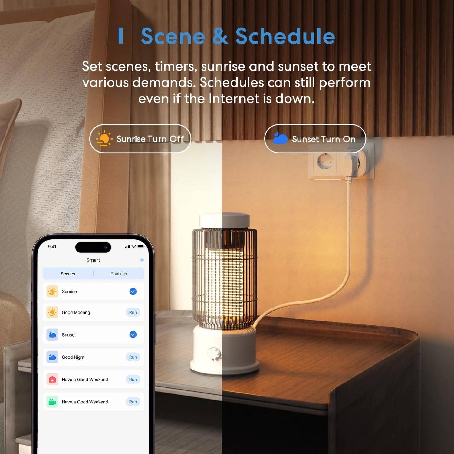 Meross Smart Plug 16A EU Wifi Smart Socket Outlet Maitinimo stebėjimo laiko funkcija veikia su ...